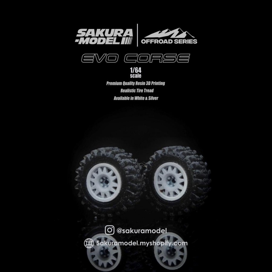 1/64 Custom Wheels Sakura model Evo Corse Wheels | Shopee Philippines
