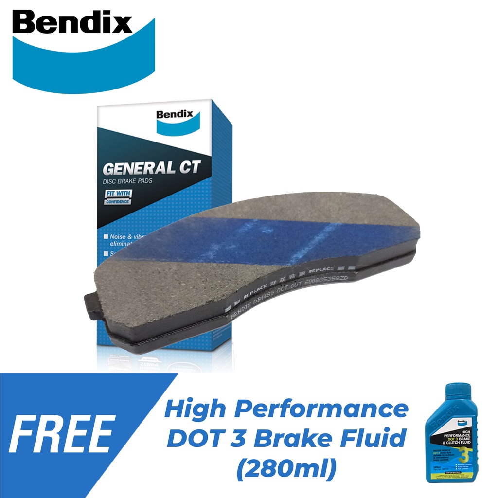 Bendix Brake Pads GCT DB1489 Front Set for Hyundai H100 Replacement ...