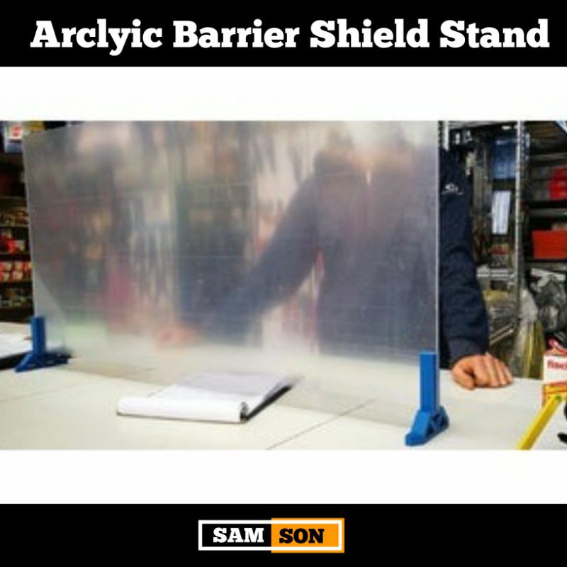Acrylic Shield Barrier Stand 1pcs Heavy Duty | Shopee Philippines