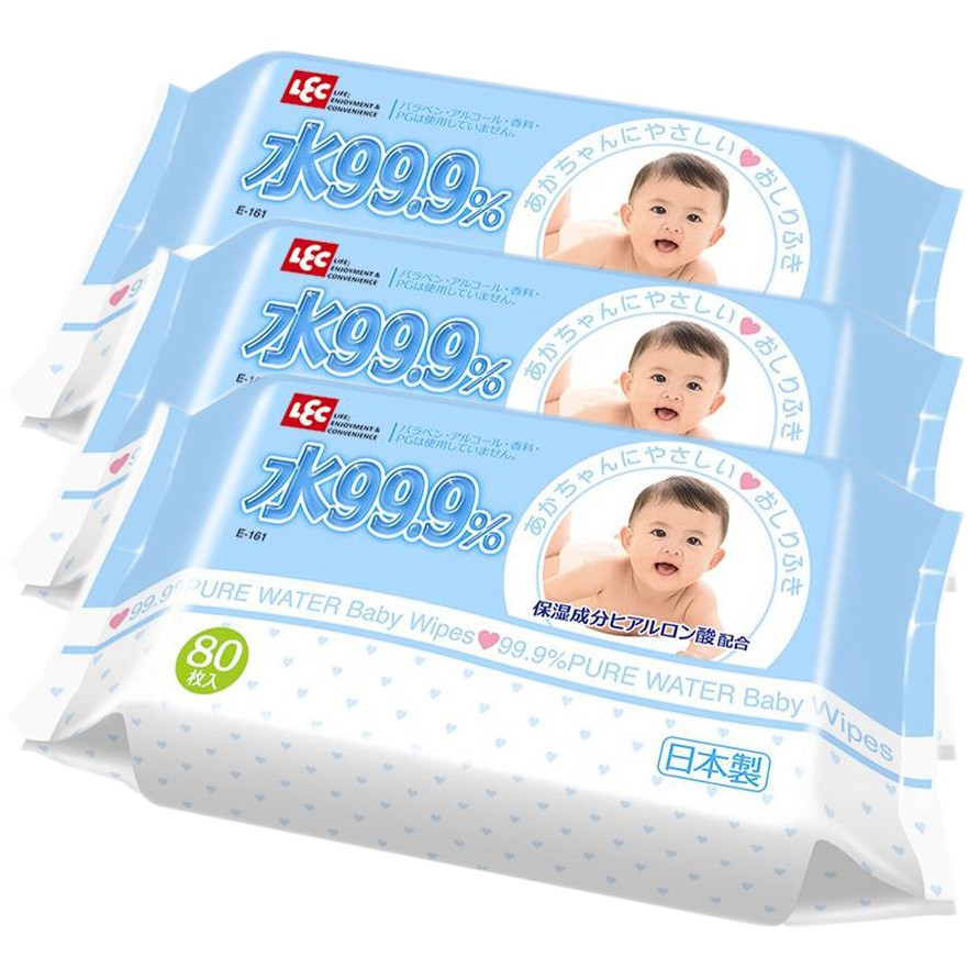 Combo 3 packs of Japanese LEC wet paper E161 (80 sheets / pack ...