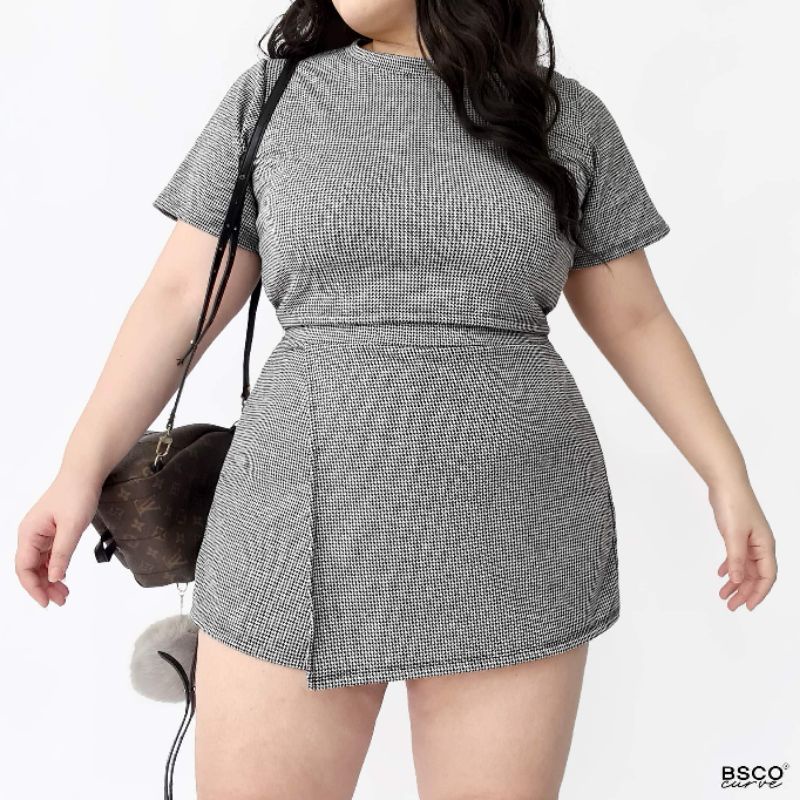 ONHAND PLUS SIZE BSCO CURVE XL-6XL BRIANNA KOREAN STYLE COORDS! KOREAN ...