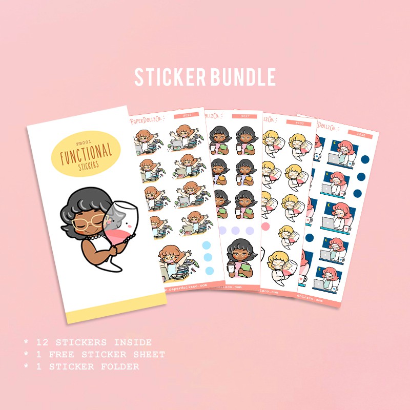 Functional Sticker Bundle | FB001 | Shopee Philippines