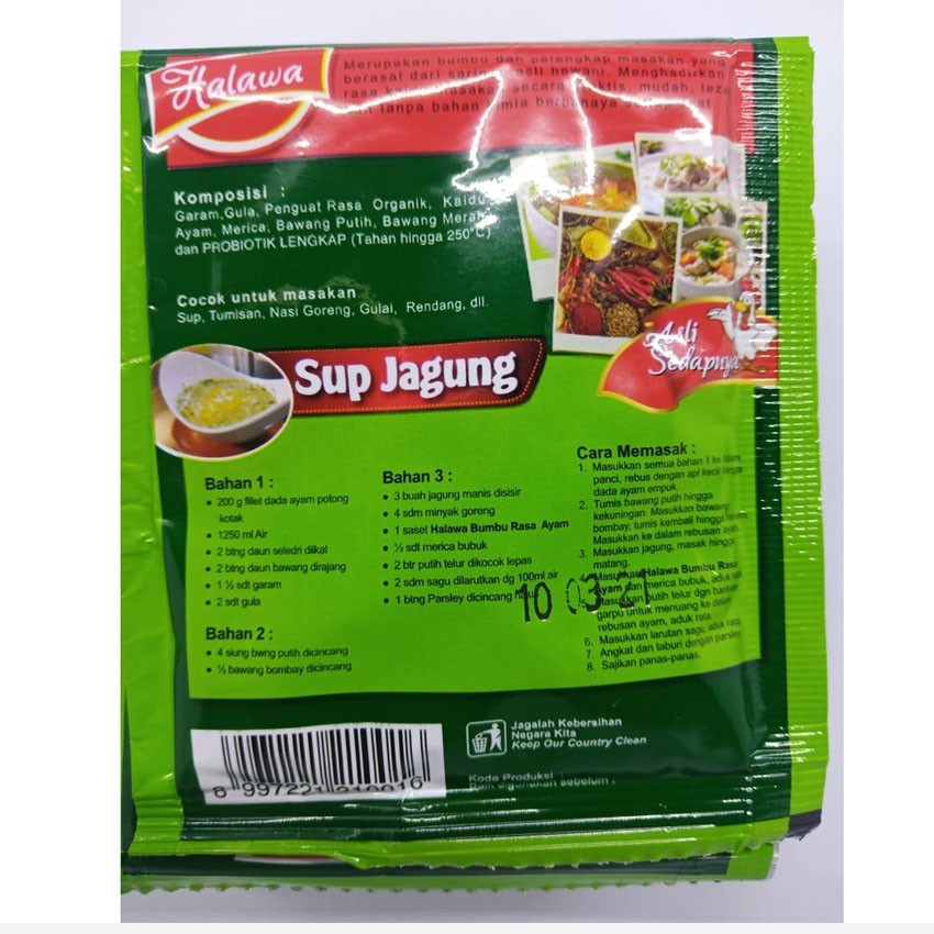 Organic 1 Sachet Halawa Multi-Purpose Seasoning Probiotic Chicken ...
