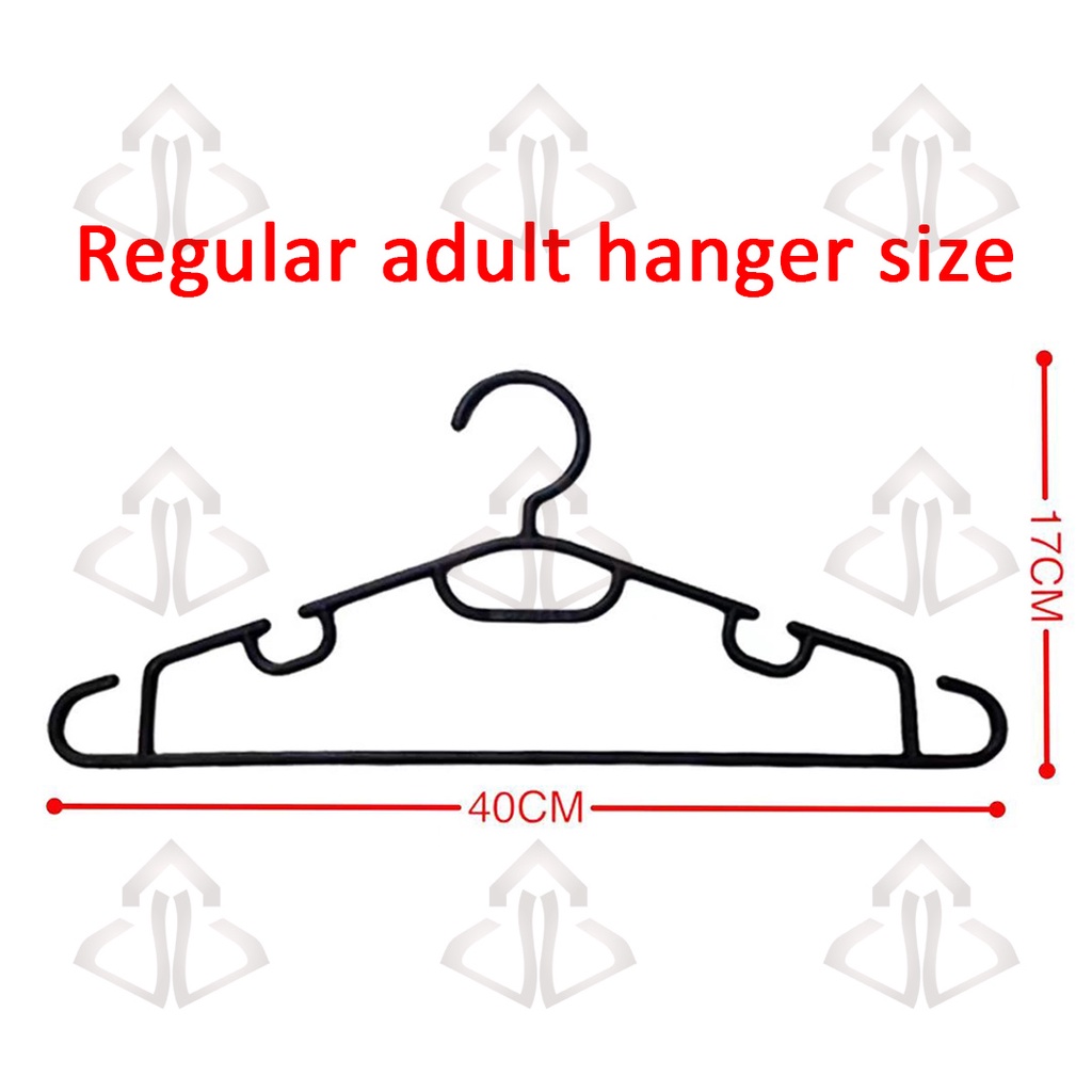 36pcs adult plastic anti-slip and anti-drop shoulder hangers | Shopee ...