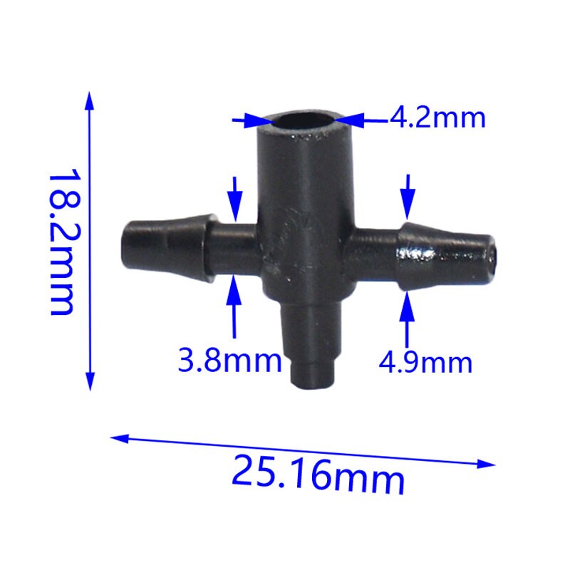 Nepel Cross 2 Way Hose 3/5 mm Fertigation Emitter Connector | Shopee ...