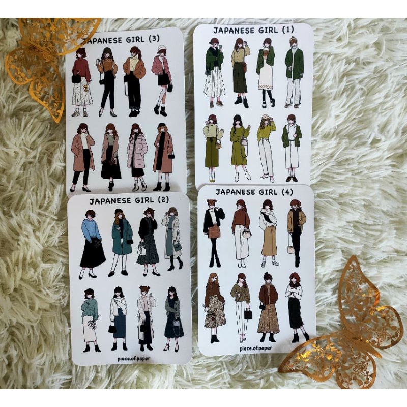 A6 size Korean girl Sticker | Shopee Philippines