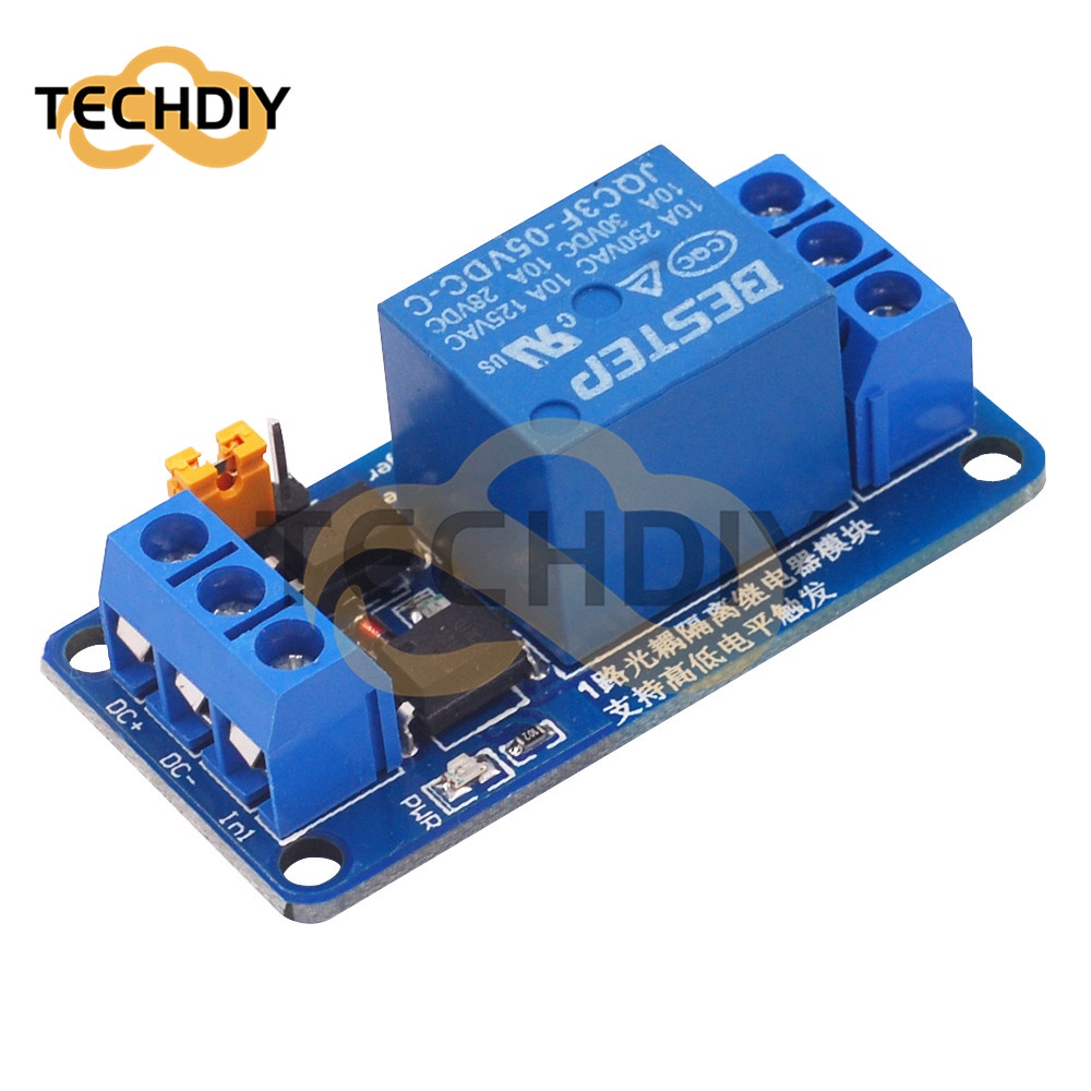 5V 12V 24V 1 Channel Relay Module With Optocoupler Shield Board High ...