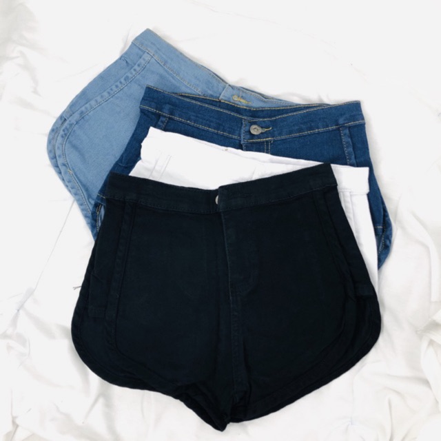 High waist Dolphin denim shorts 5Color(Elaine Jeans) | Shopee Philippines