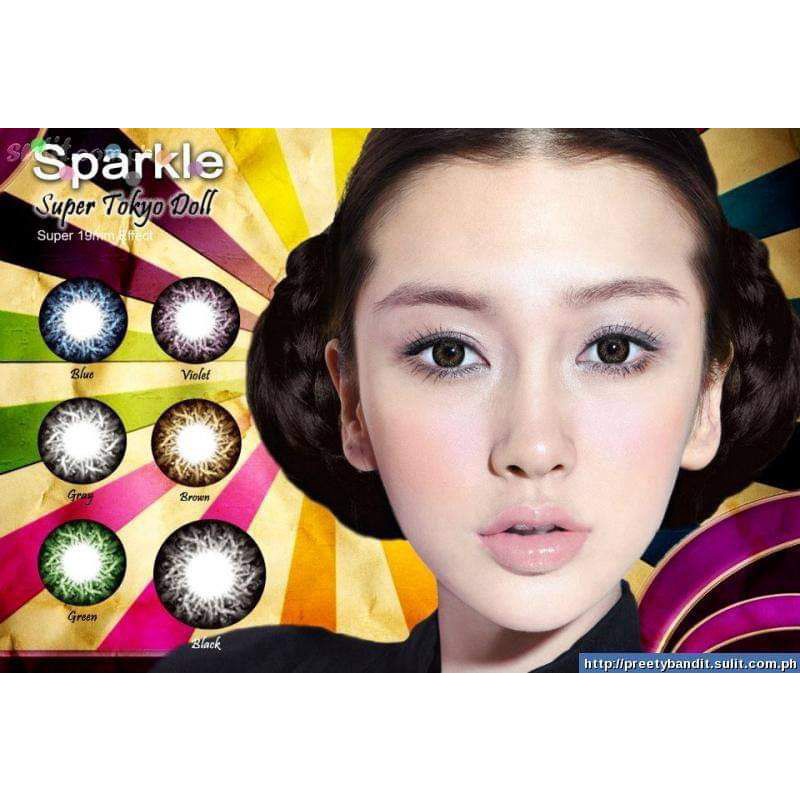 Sparkle Contact lens in TOKYO PRINCESS DOLL 16mm with case(Doll eye ...