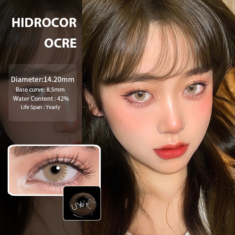 UYAAI Hidrocor Colored Contact Circle Lens Natural Color Colorful ...