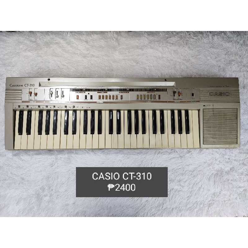 CASIO CT-310 SILVER WHITE, CASIO PIANO KEYBOARD, 2NDGAND PIANO | Shopee ...