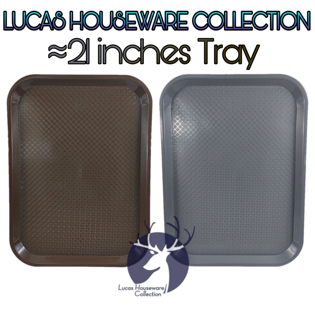 21" PLASTIC FAST FOOD TRAY / FRUIT TRAY / MULTI-PURPOSE TRAY / CANTEEN ...