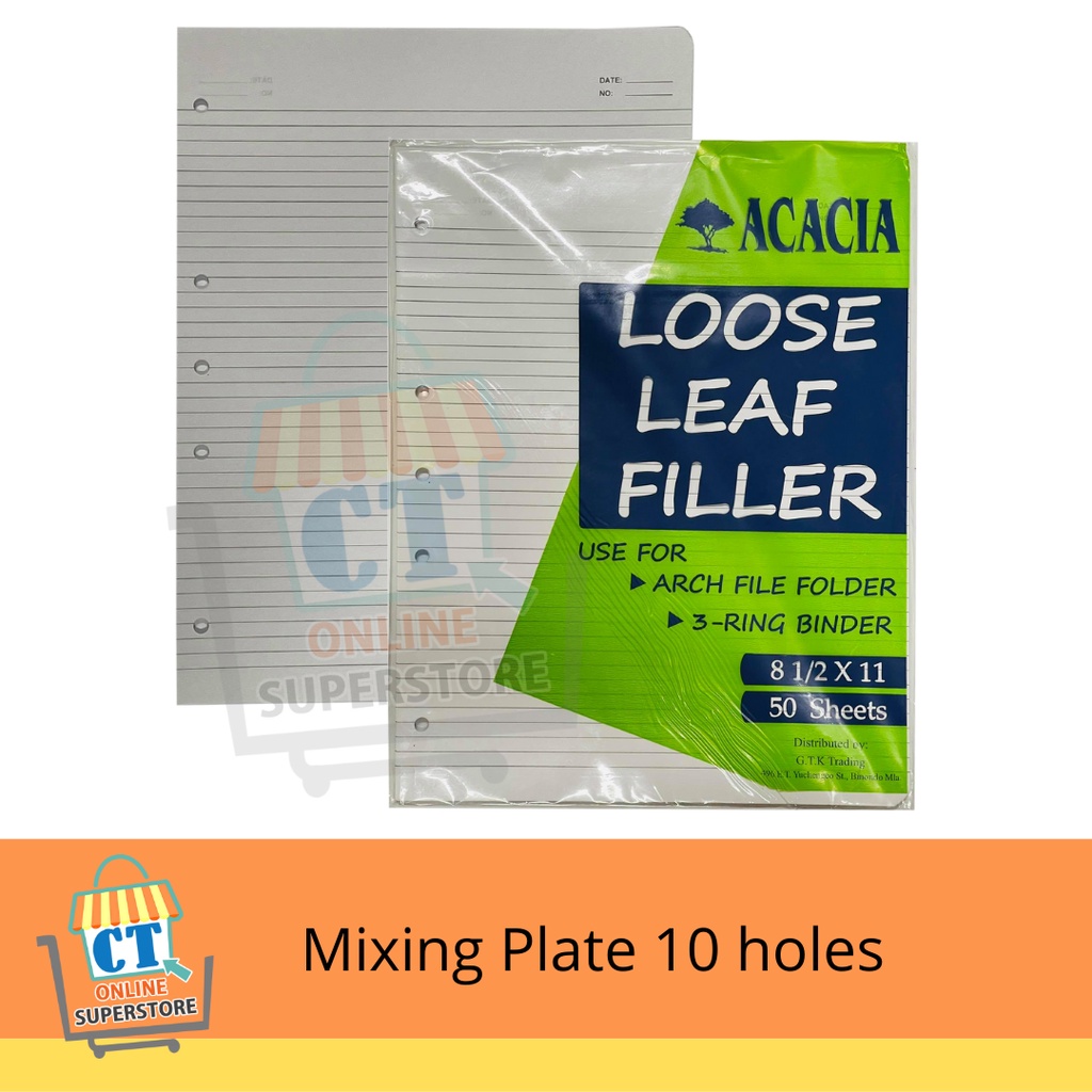 Acacia Loose Leaf Filler 8 1/2 x 11 (50 sheets/pack) for 3-Ring Binder ...