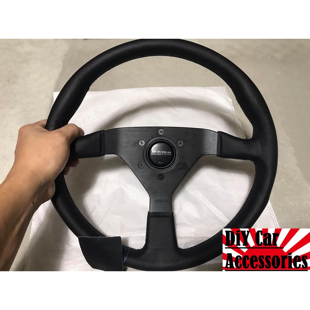 Momo Monte Carlo Steering Wheel Premium All Black Edition | Shopee ...