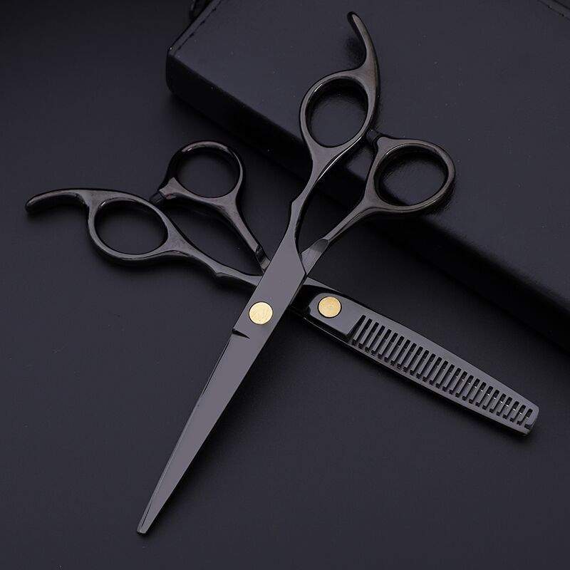 Hair Scissors Professional 440c Steel 6 Inch Cut Hair Make Up Cutting Scissor Barber Thinning ...