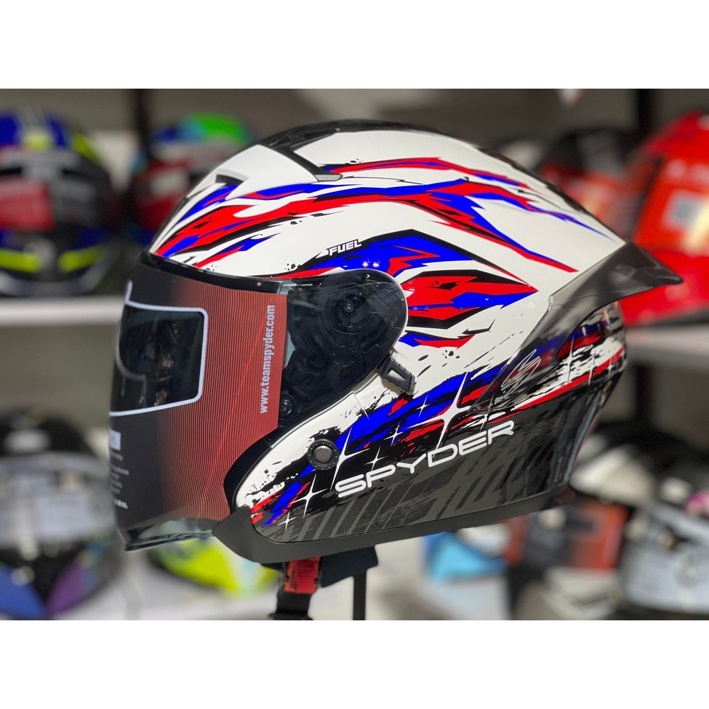 SPYDER FUEL S1 Half-Face Helmet with Dual Visor (Free Clear Visor ...
