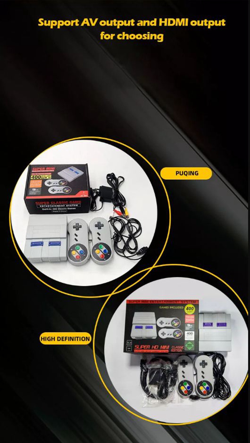 Super Mini Handheld Classic Video Game Box Game Console With Built-in ...