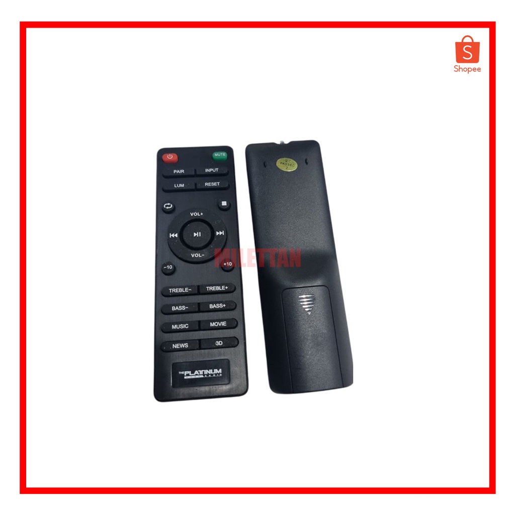 ORIGINAL PLATINUM SOUNDBAR REMOTE CONTROL | Shopee Philippines
