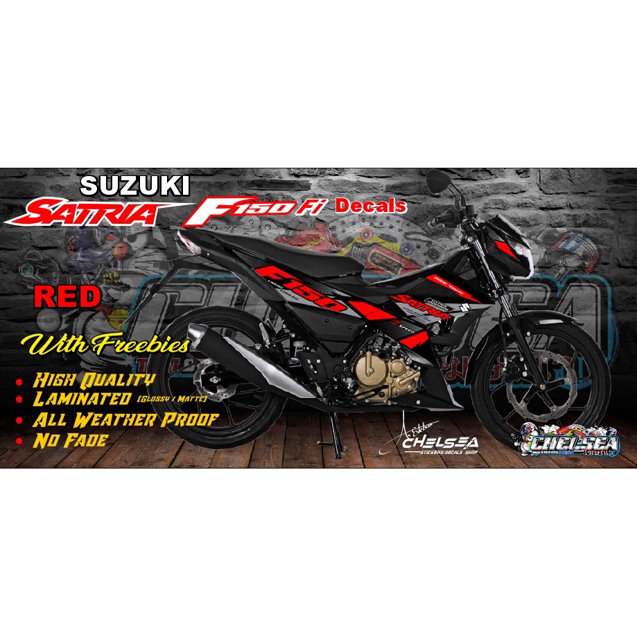Suzuki Raider 150 Fi (Satria Version) Decals / Stickers with Freebies ...