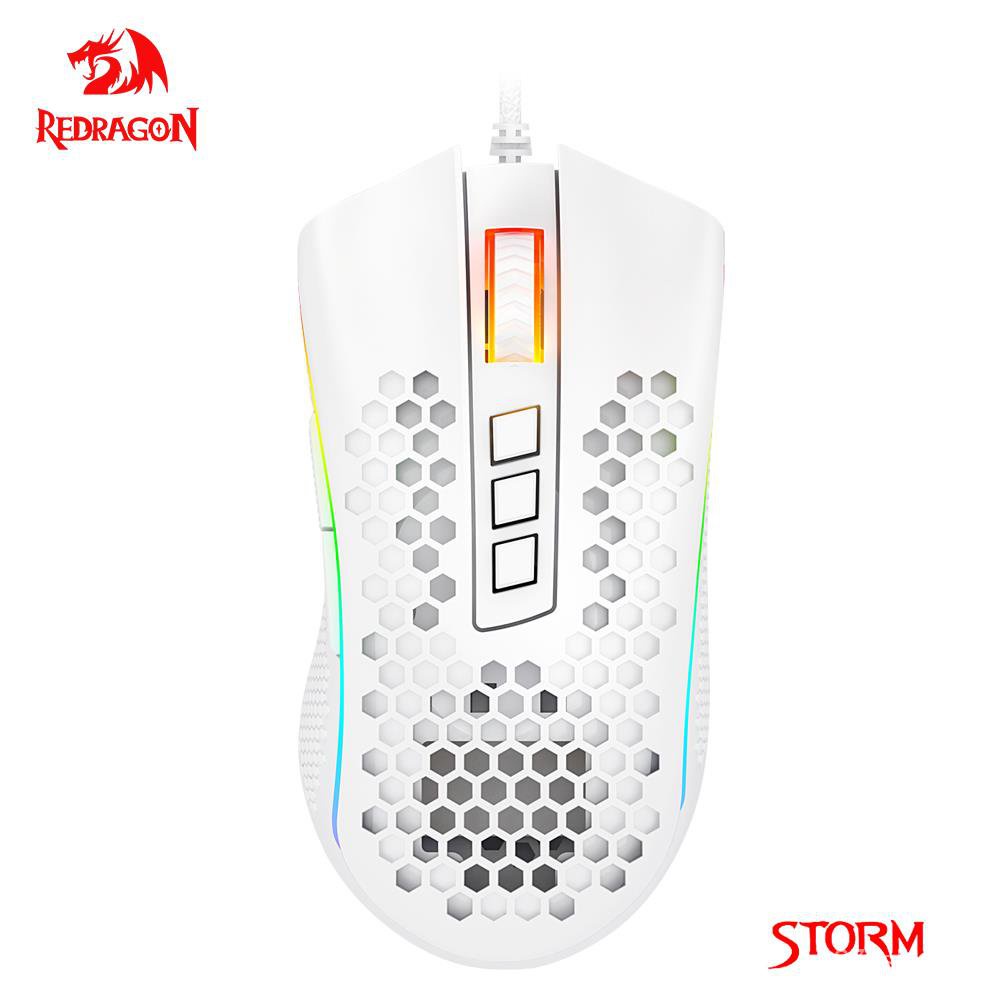 Redragon Storm M808 USB wired RGB Gaming Mouse 12400 DPI programmable ...