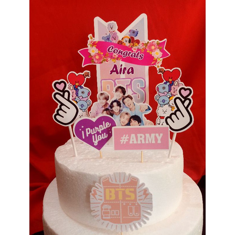 BTS Army theme cake topper | Shopee Philippines