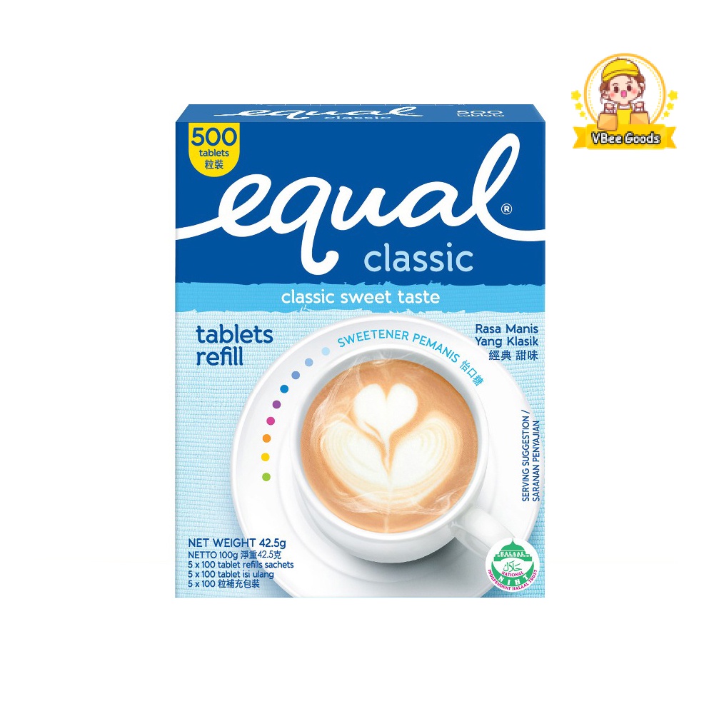 EQUAL CLASSIC TABLET 500's (refill) | Shopee Philippines