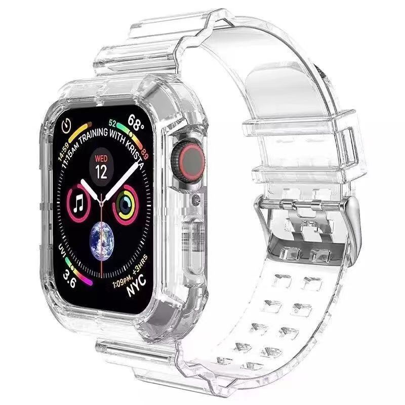Smart Watch Case + Strap Protective Set for Apple Watch Series 7 6 SE 5 ...