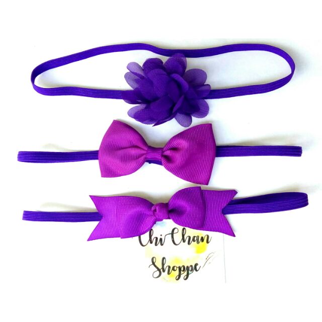 3pcs. Mary skinny band set (VIOLET) | Shopee Philippines