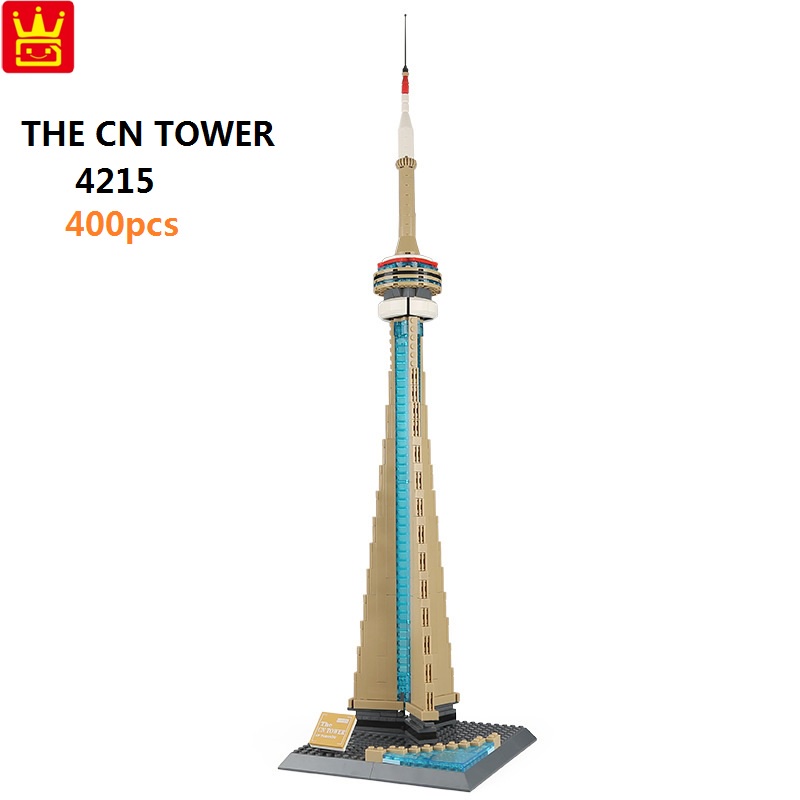 Wange BlOCKS Architecture Series The Toronto CN Tower Model Educational ...