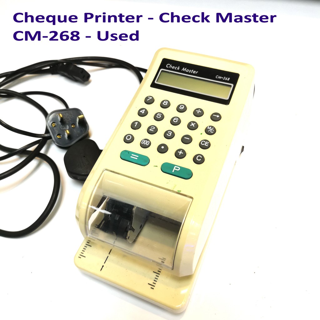 Cheque Printer - Check Master CM-268 - Used | Shopee Philippines