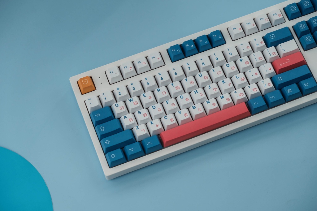 GMK PING Keycap, 134 Keys PBT Keycaps Cherry Profile DYE-SUB ...