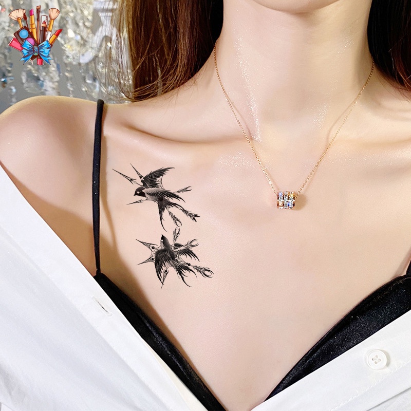 Temporary Tattoo sticker NEW Technology Magic Long Lasting 2 Weeks Semi ...
