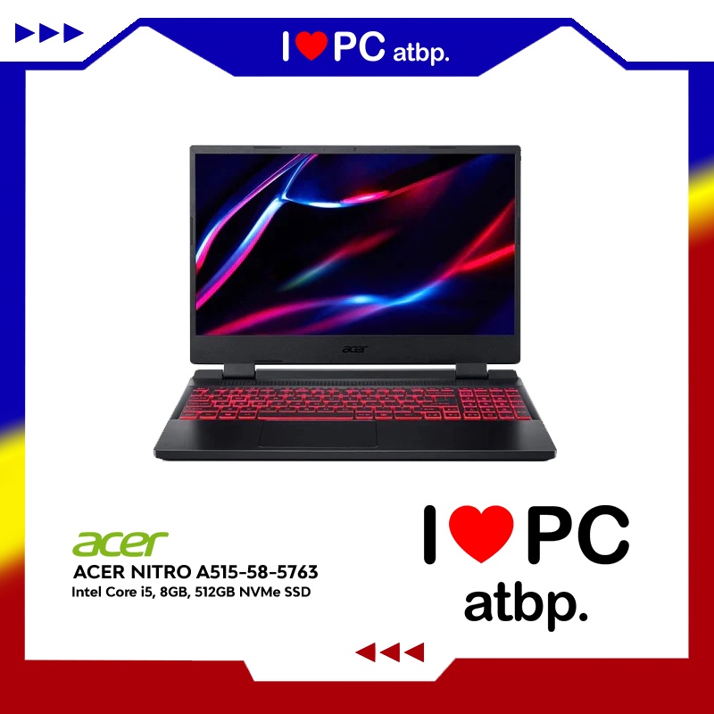 Acer Nitro A515-58-5763 (Intel Core i5 12500H,8GB,512GB NVMe SSD,15.6 ...