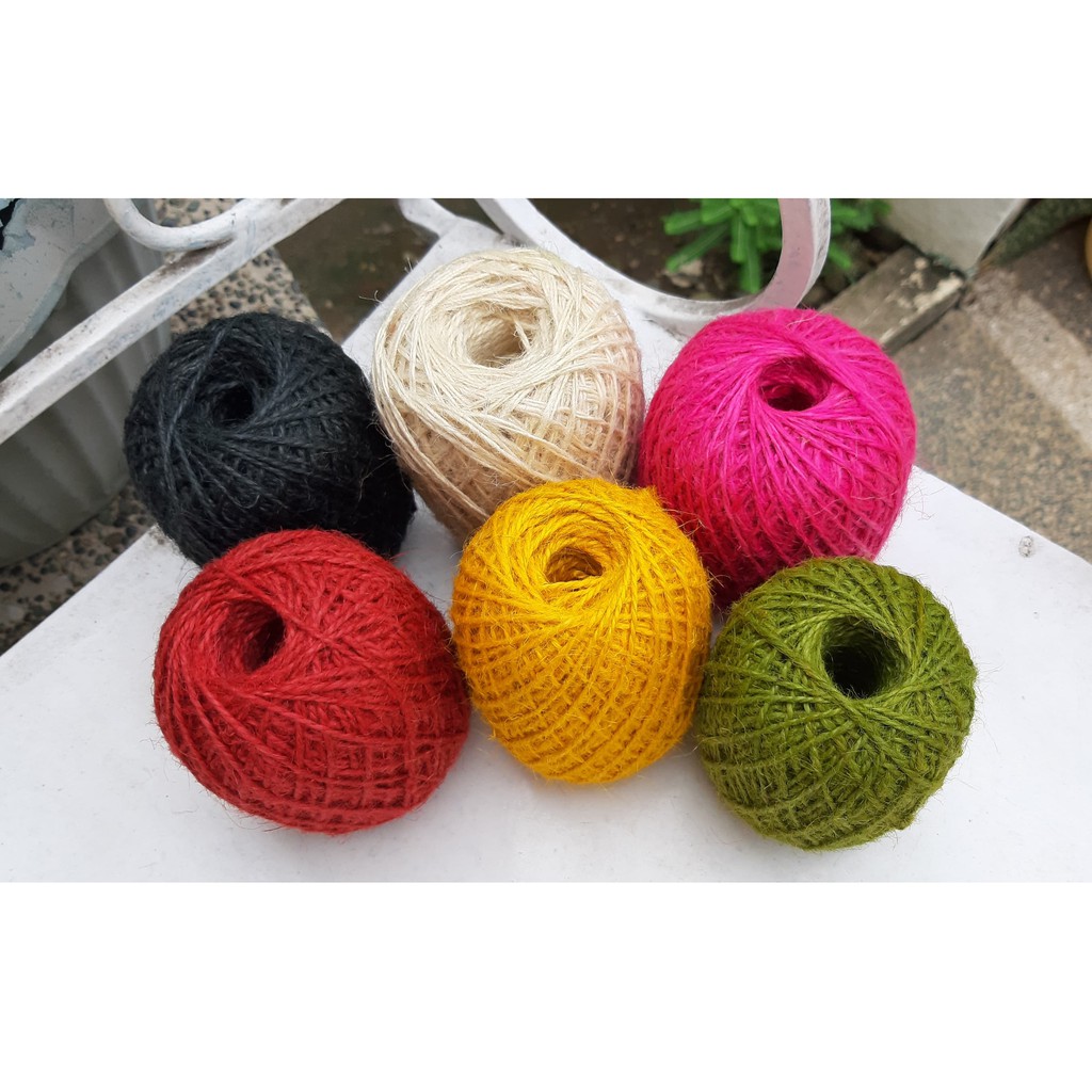 Colored jute string native twine 120m | Shopee Philippines