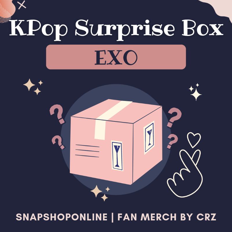 EXO Surprise Box Kit Gift Bundle KPop (posters, sticker, photocards ...