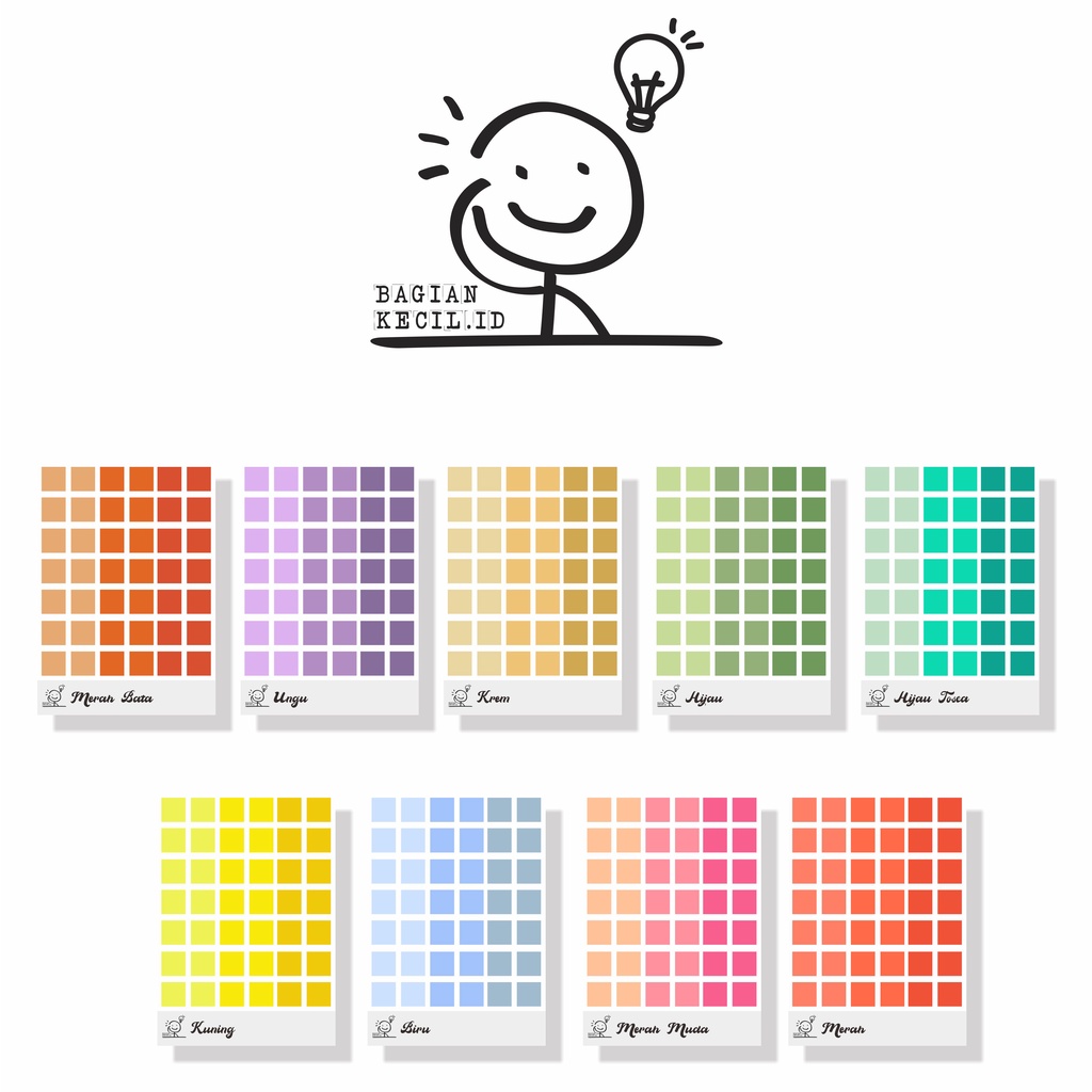 Square Mini Sticker Multicolor for Journal | Shopee Philippines