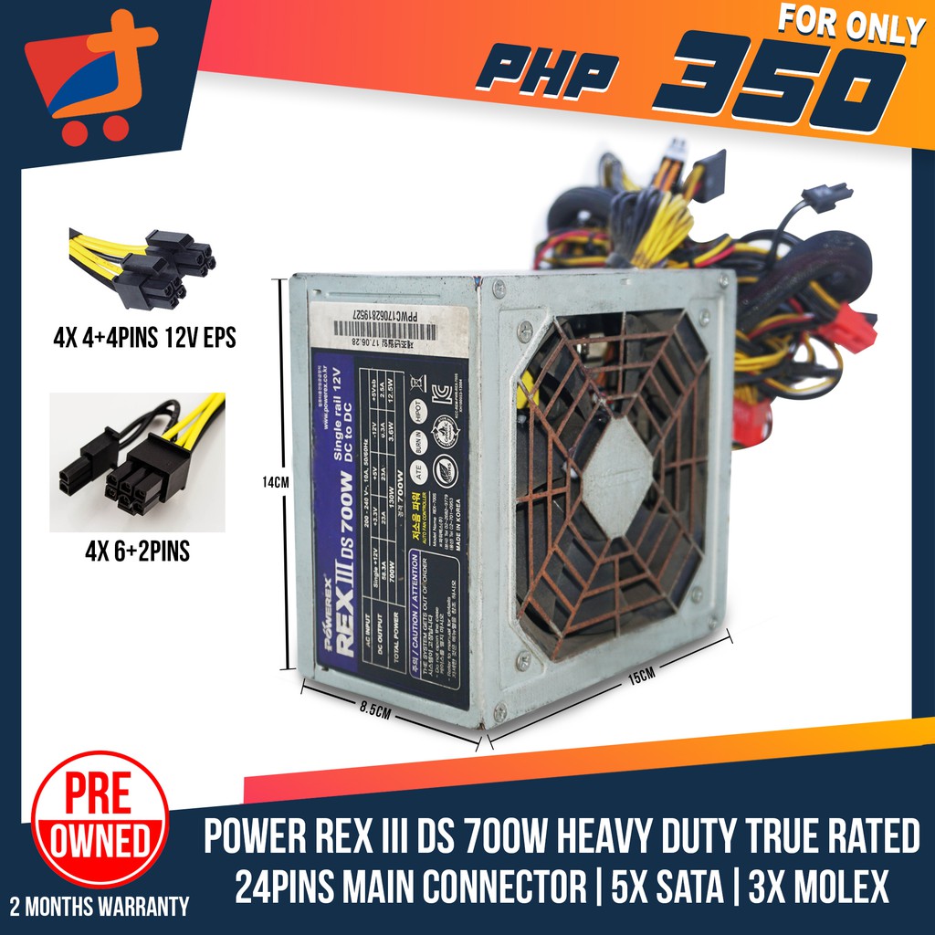 Power REX III DS 700Watts Heavy Duty True Rates Desktop Power Supply ...