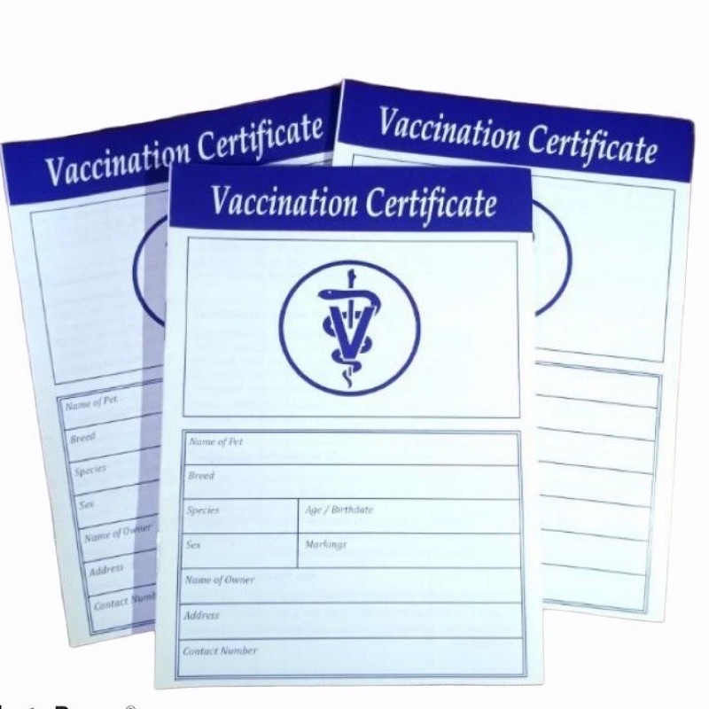 Vaccination Certificate Booklet | Shopee Philippines