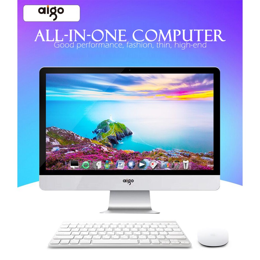 Aigo all-in-one computer desktop 22-inch home gaming high-profile ultra ...