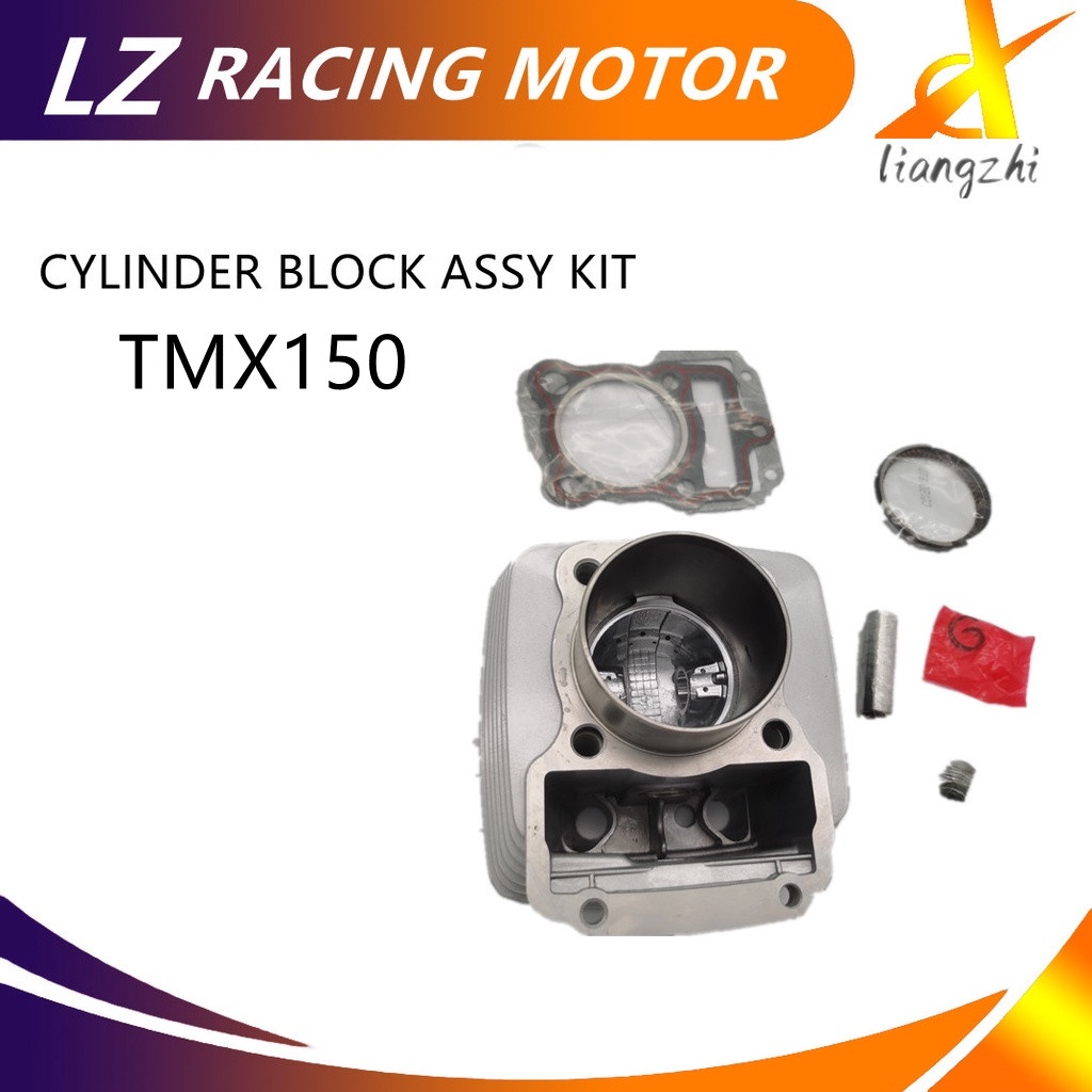 MOTORCYCLE PARTS CYLINDER BLOCK ASSY SET FOR TMX 150 | Shopee Philippines