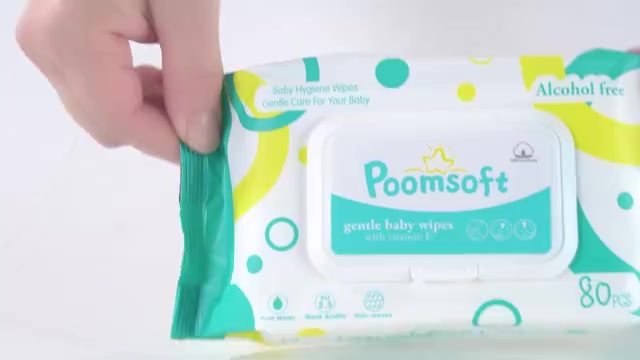 Poomsoft 10 Packs x 80 Sheet Unscented Alcohol-Free Baby Wipes Wet ...