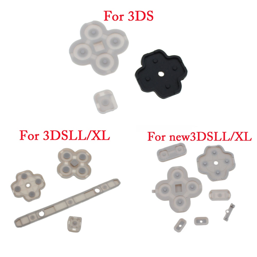 Replacement Conductive Rubber Silicone Pads Buttons For 3DS 3DS XL LL ...
