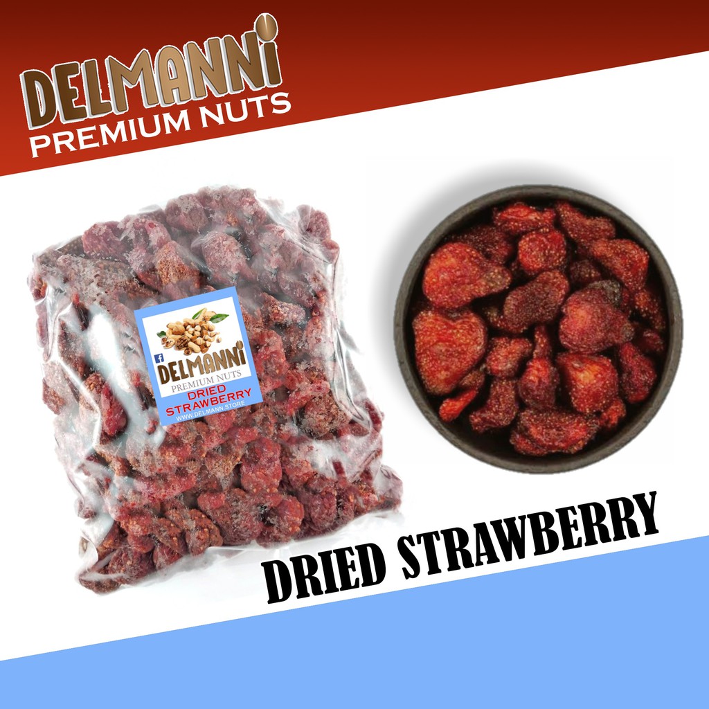 DELMANNi DRIED STRAWBERRY 100G/250G/500G/1KG | Shopee Philippines