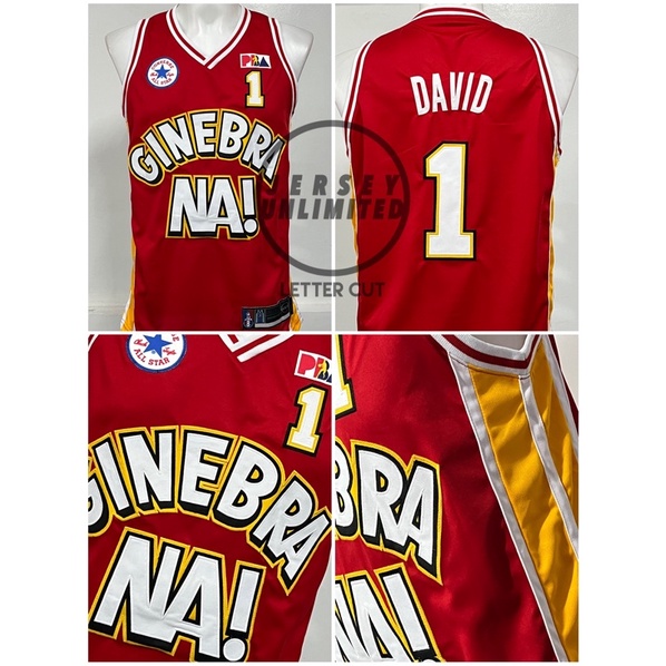 [RARE] BAL DAVID #1 GINEBRA NA! Letter Cut Patched Stitched PBA ...