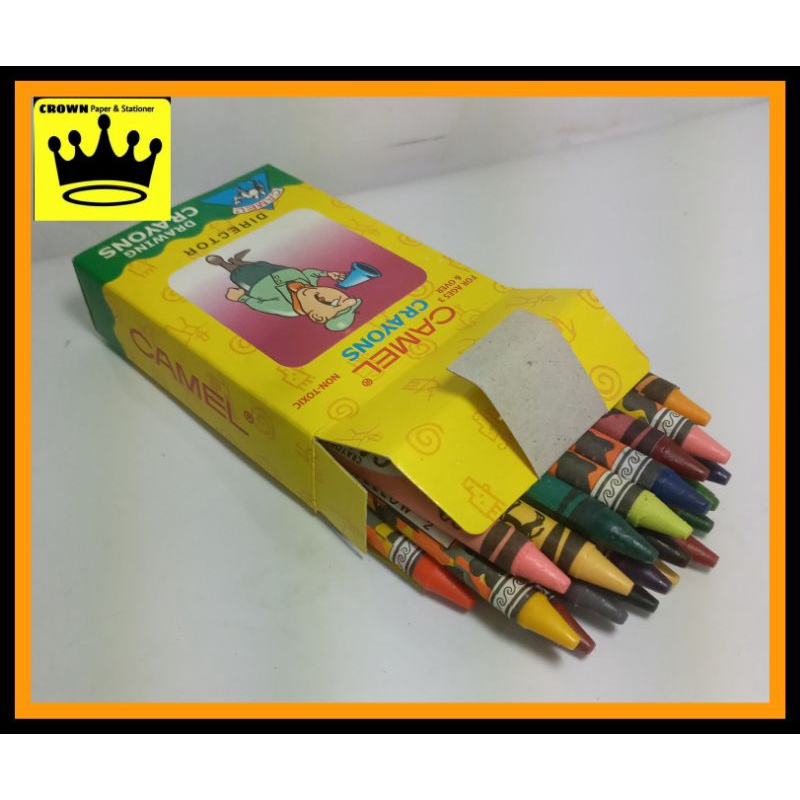 1 set CRAYONS CAMEL NON TOXIC DRAWING CRAYON | Shopee Philippines