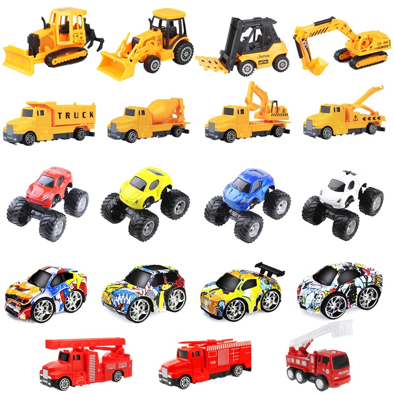 Simulation Toy Car Model Inertial Engineering Car Fire Fighting Truck ...
