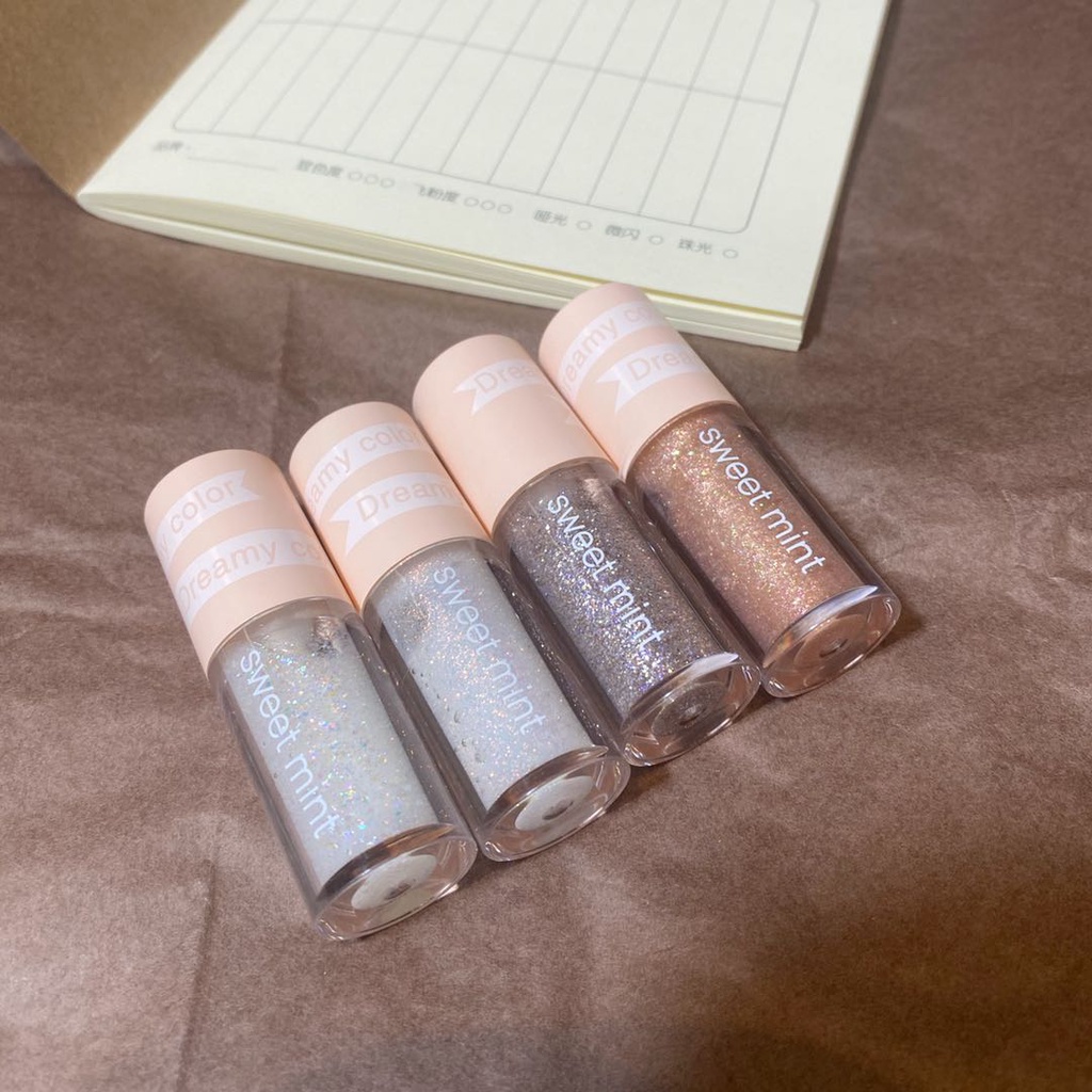 SWEET MINT Liquid Highlighter Glitter Shimmer Creamy Eyeshadow Brighten ...