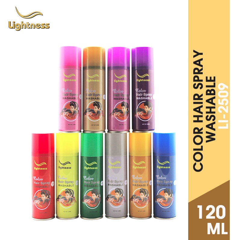 LIGHTNESS COLOR HAIR SPRAY WASHABLE | Shopee Philippines
