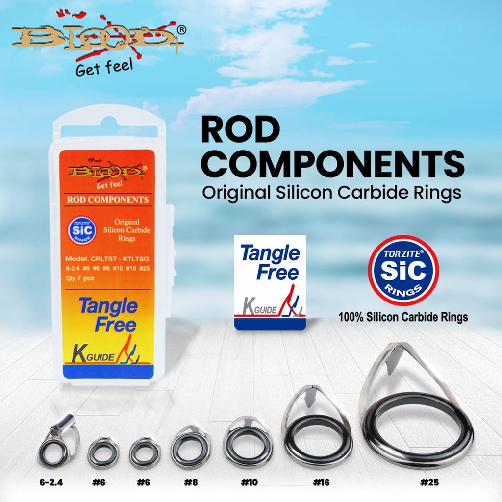 GUIDE SET BLOOD K-SERIES TORZITE SIC RINGS / contents 7 pcs (Color ...