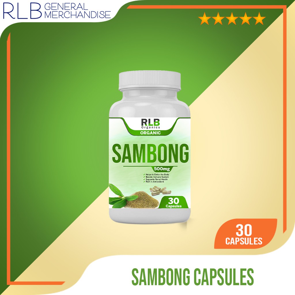 Sambong Caplsules (30, 60, 100 Capsules) for Herbal Medicine Anticancer ...